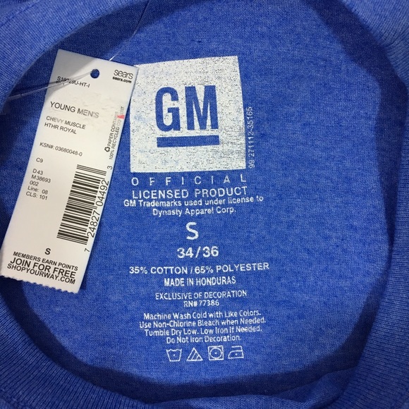 GM | Shirts | Gm Official Lic Product Chevrolet Genuine Parts Sm | Poshmark